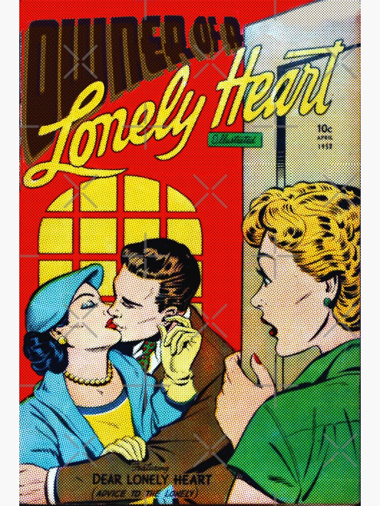 "Vintage Romance Comic Book Cover " Sticker for Sale by spinolator ...