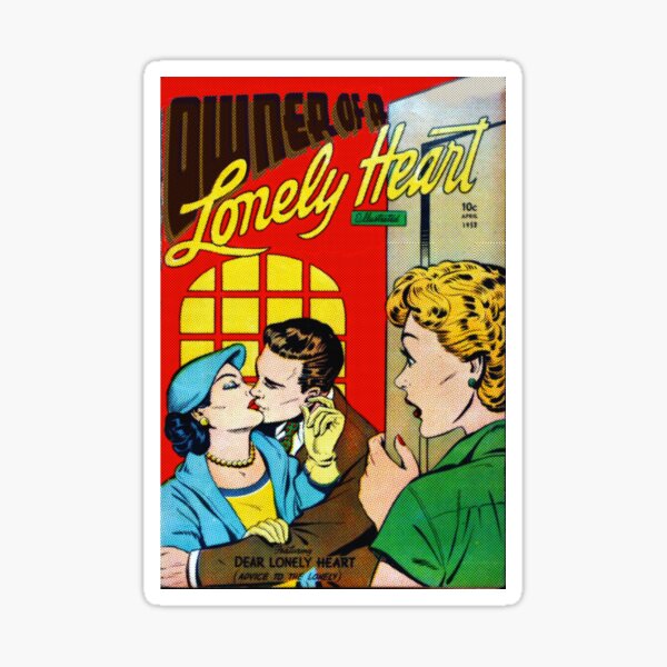 "Vintage Romance Comic Book Cover " Sticker for Sale by spinolator ...