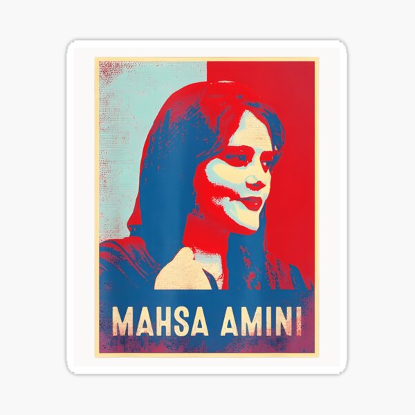 "Mahsa aminI vintage" Sticker for Sale by RamazanJansen | Redbubble