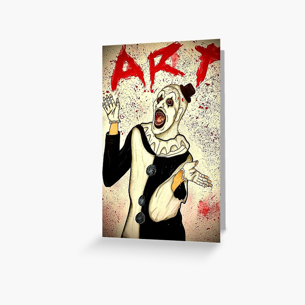"Terrifier Art The Clown, Terrifier 2, Terrifier " Greeting Card for ...