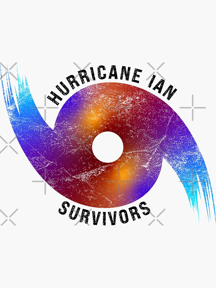 "Hurricane Ian October 2022 - I Survived Hurricane" Sticker for Sale by ...
