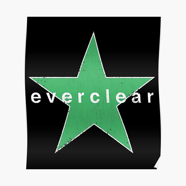 Póster «Everclear: estampado gráfico de estrella erosionado ...