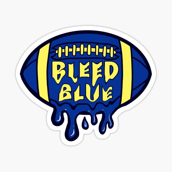 "Updated Drip football blue" Sticker for Sale by emroccs | Redbubble
