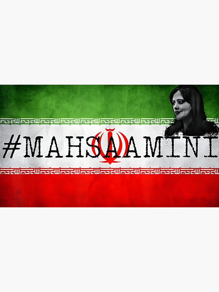 "Womens Mahsa Amini Flag Iran" Sticker for Sale by FaithPaterso | Redbubble