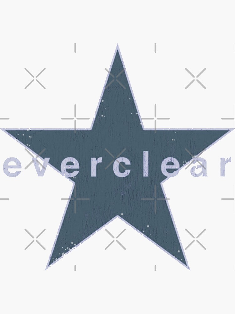 "Everclear - star graphic eroded print, original illustration for the ...