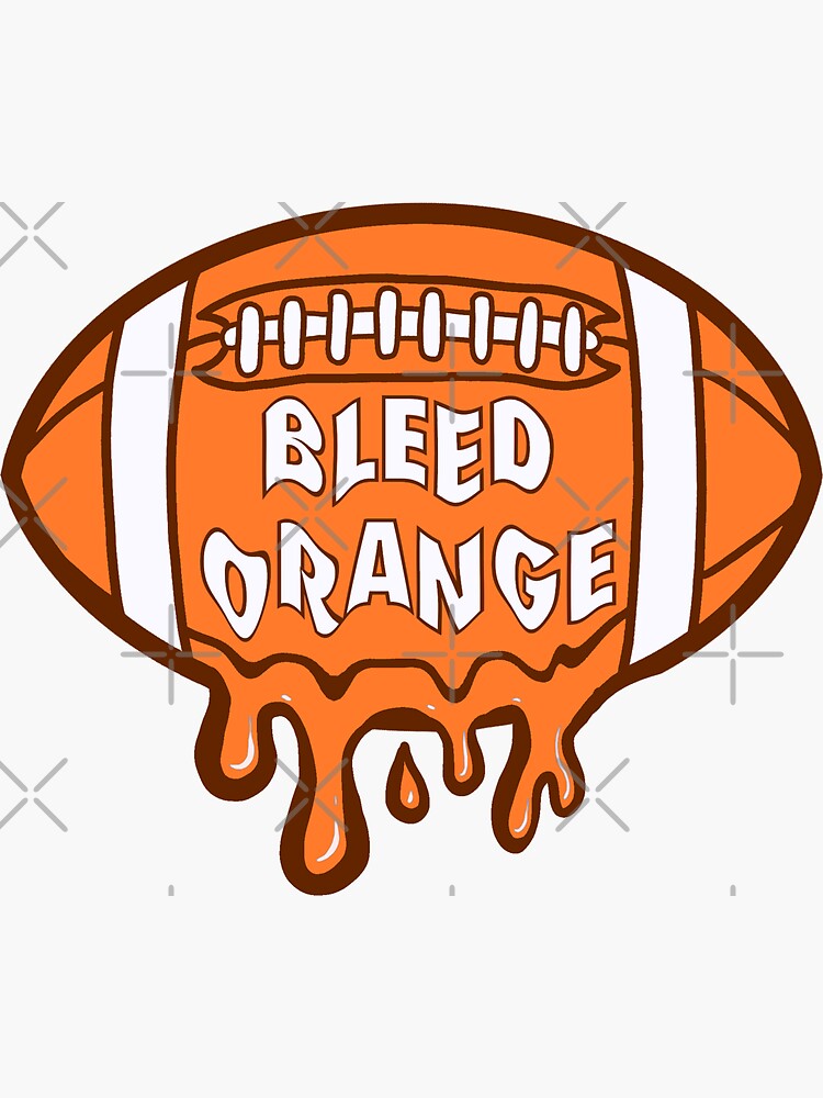 "Drip football orange" Sticker for Sale by emroccs | Redbubble