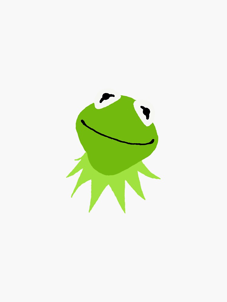 "Kermit the frog sticker" Sticker for Sale by julimari | Redbubble