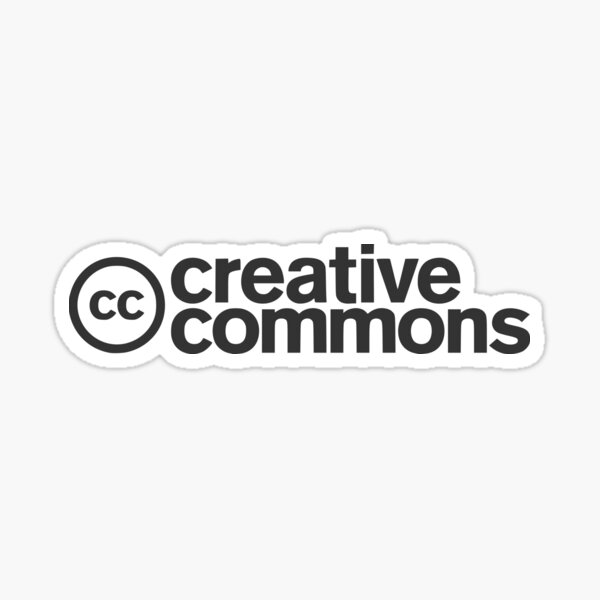 "Creative Commons, Horizontal" Sticker for Sale by ScottSakamoto ...