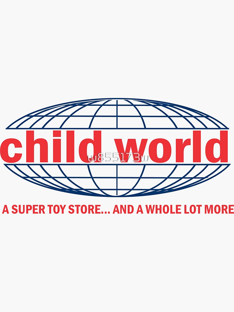 "Child World Vintage Toy Store" Sticker for Sale by w855173w | Redbubble