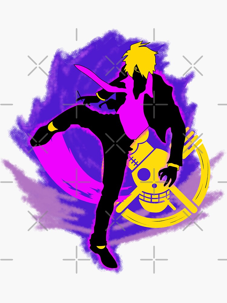 "Sanji One Piece" Sticker for Sale by Artsbykk | Redbubble