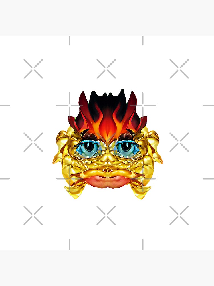 "Golden Dragon Mask" Poster for Sale by Byterra-Artech | Redbubble