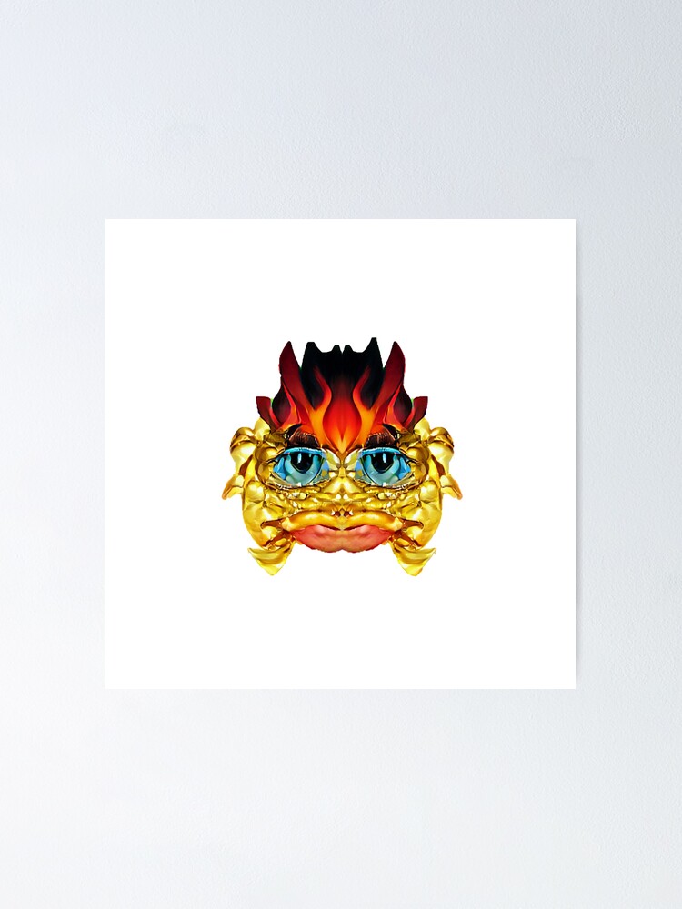 "Golden Dragon Mask" Poster for Sale by Byterra-Artech | Redbubble