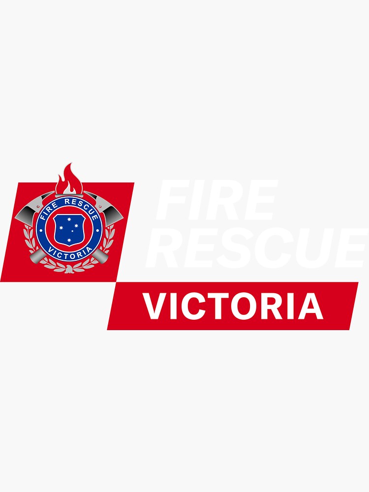 "Fire Rescue Victoria (FRV)" Sticker for Sale by Contextman | Redbubble