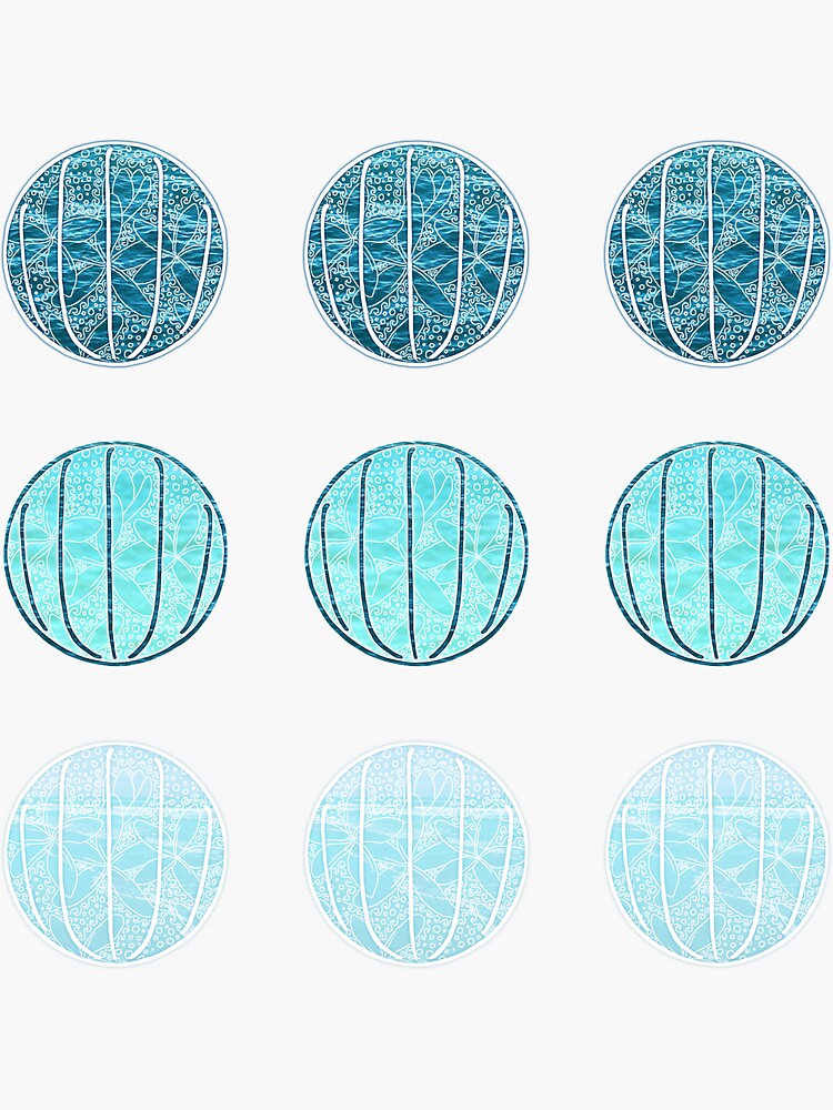 "Leatherback Sea Turtles ~ 3 plumeria colors" Sticker for Sale by ...