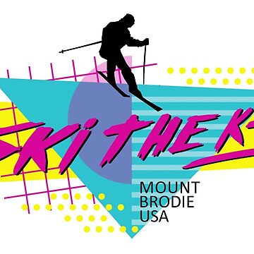 "Ski the K-12" Sticker for Sale by MountBrodie | Redbubble