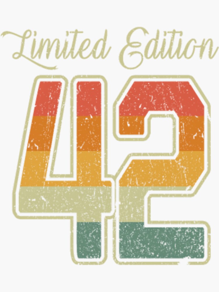 "Retro Limited Edition 80 Vintage 1942" Sticker for Sale by ...