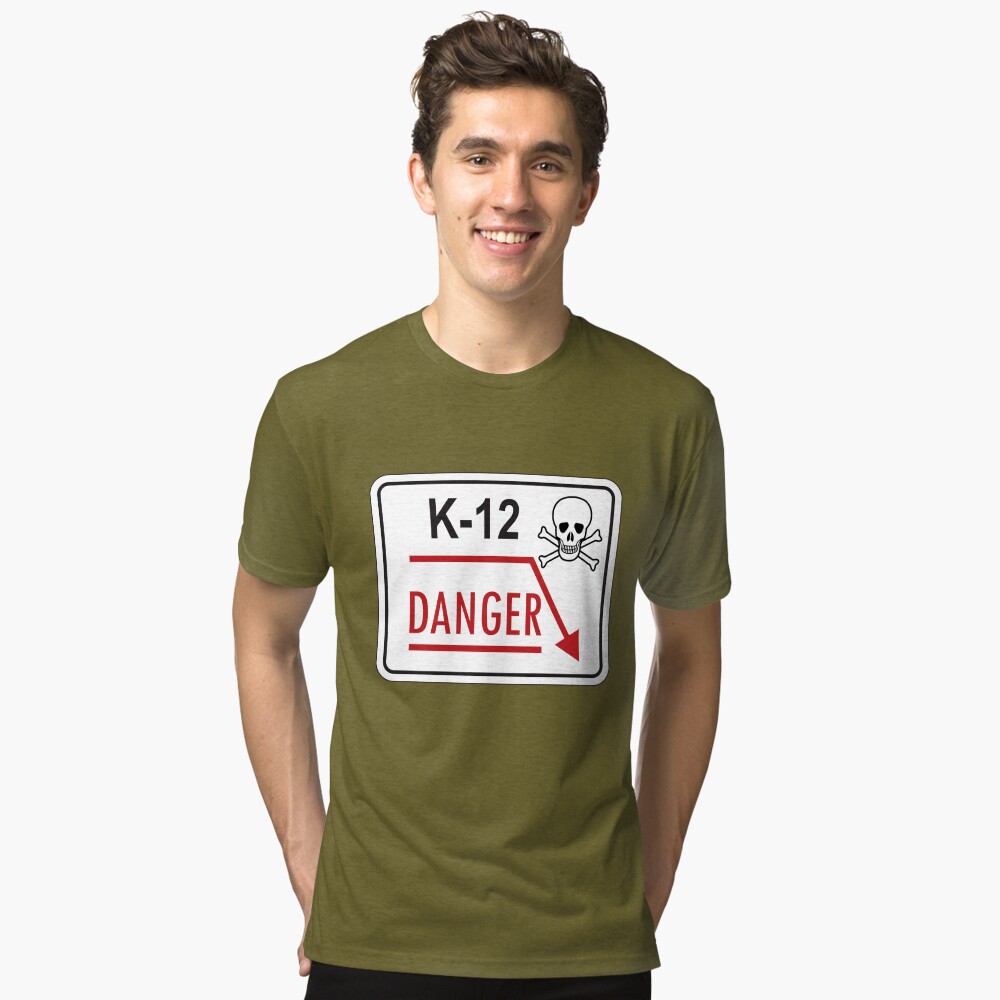 "K-12 DANGER!" Sticker for Sale by MountBrodie | Redbubble