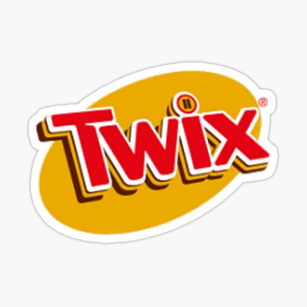 "twix logo" Sticker for Sale by jamiedunn4 | Redbubble