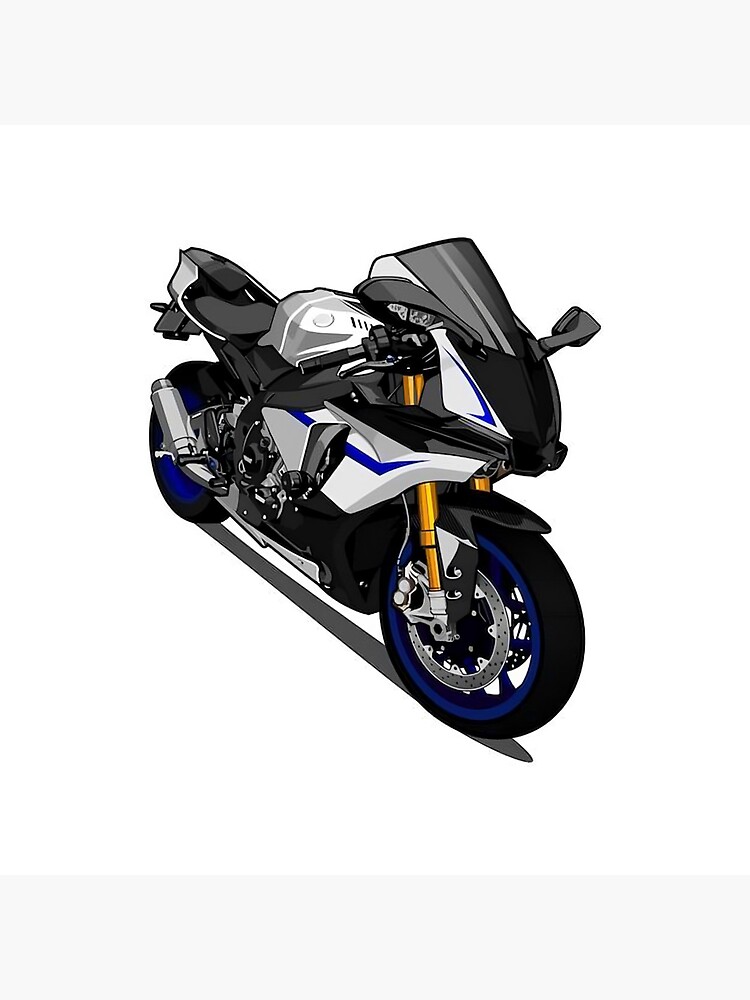 "YAMAHA YZF-R1M ILLUSTRATION " Sticker for Sale by Vehiclestore | Redbubble