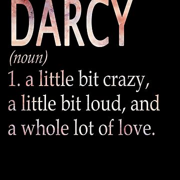 "Darcy Girl Name Definition" Sticker for Sale by BrookHBung | Redbubble