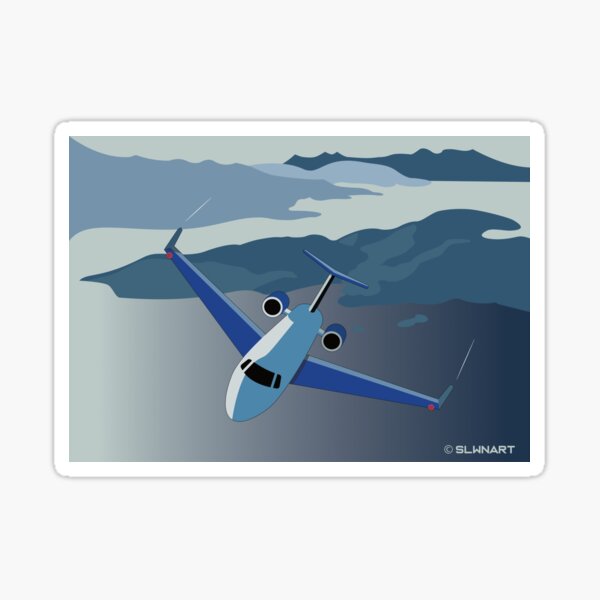 "Time to Jet off" Sticker for Sale by slwnart | Redbubble