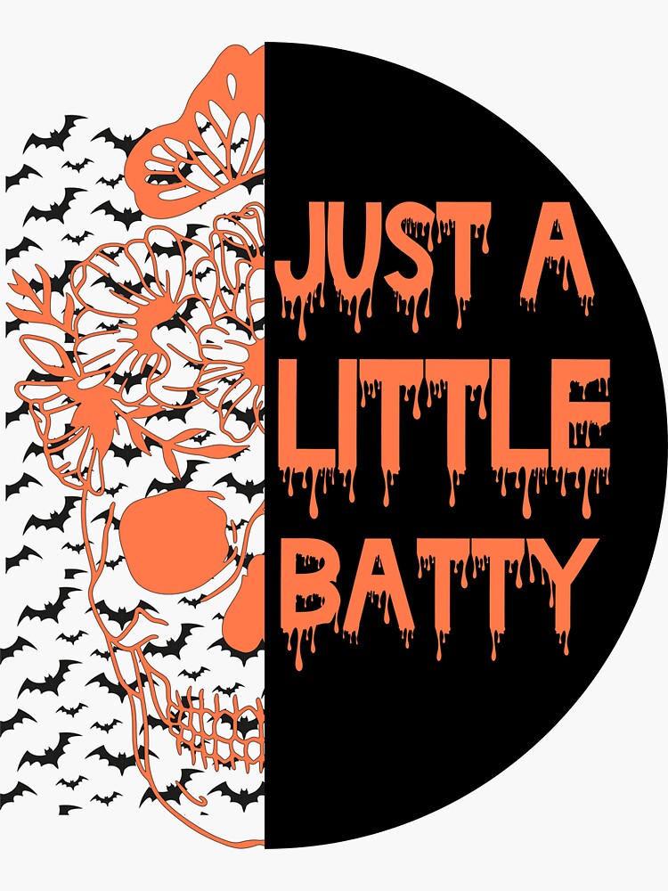 "Just a little Baty" Sticker for Sale by Creationshouse | Redbubble