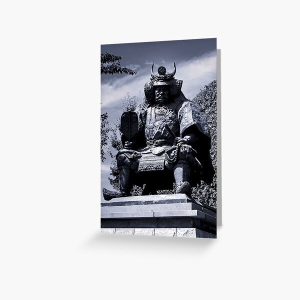 "Daimyo Takeda Shingen Statue Art Samurai Clan Art Print - Night Color ...