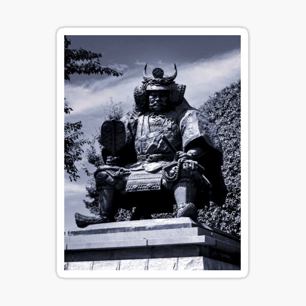 "Daimyo Takeda Shingen Statue Art Samurai Clan Art Print - Night Color ...