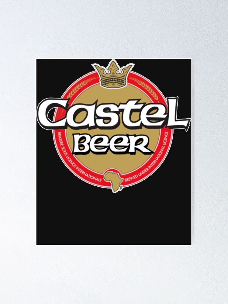 "castel beer logo" Poster for Sale by DamaraFields1 | Redbubble