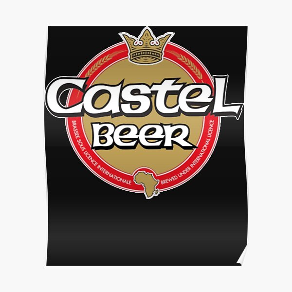 "castel beer logo" Poster for Sale by DamaraFields1 | Redbubble