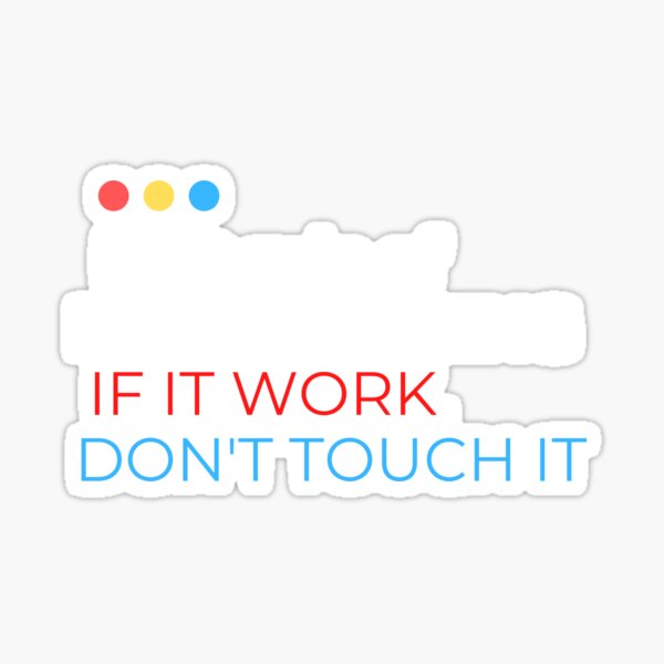 "First Rule of Programming Blue Sticker" Sticker for Sale by Aayushpro ...