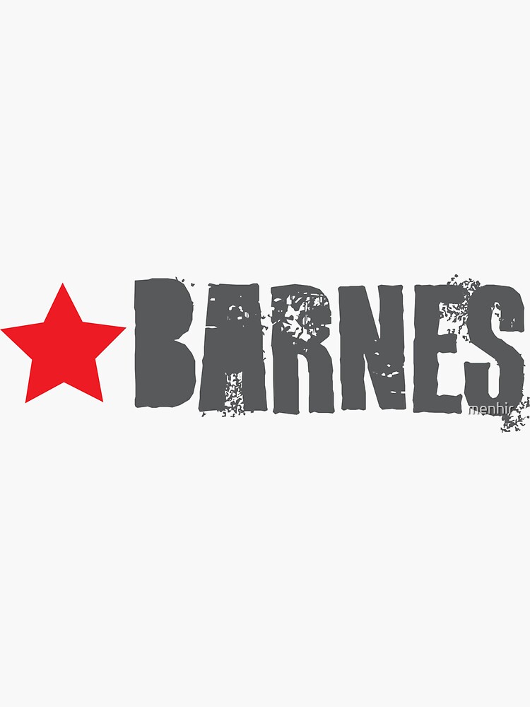 "Barnes" Sticker by menhir | Redbubble