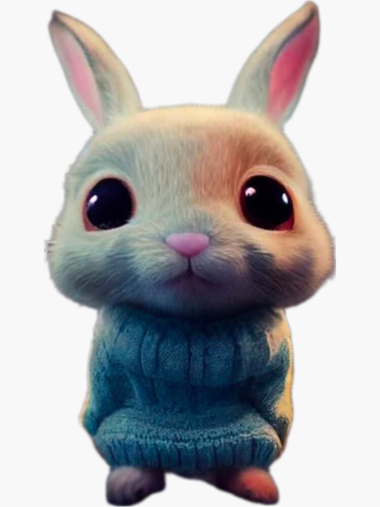 "Sweetie Rabbit" Sticker for Sale by LOCALITER | Redbubble
