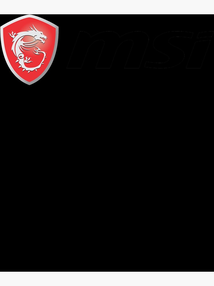 "MSI Logo" Poster for Sale by JENIFERGRADY | Redbubble