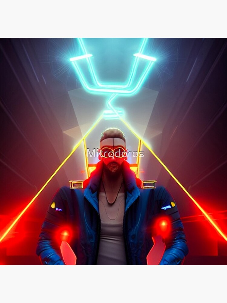 "Cyberpunk zeus " Sticker for Sale by Mitrodoros | Redbubble