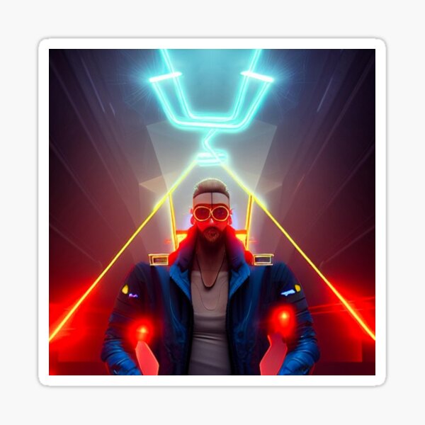 "Cyberpunk zeus " Sticker for Sale by Mitrodoros | Redbubble