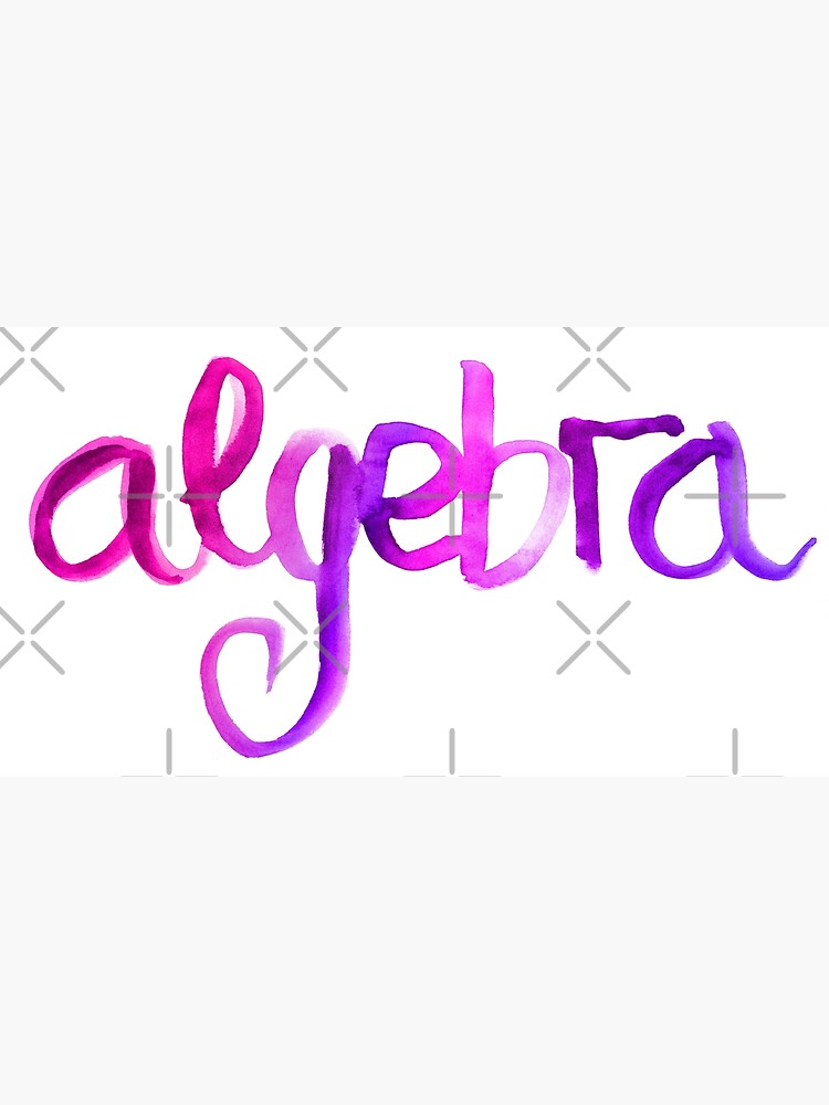 "algebra handlettering | mathematics lettering" Poster for Sale by ...