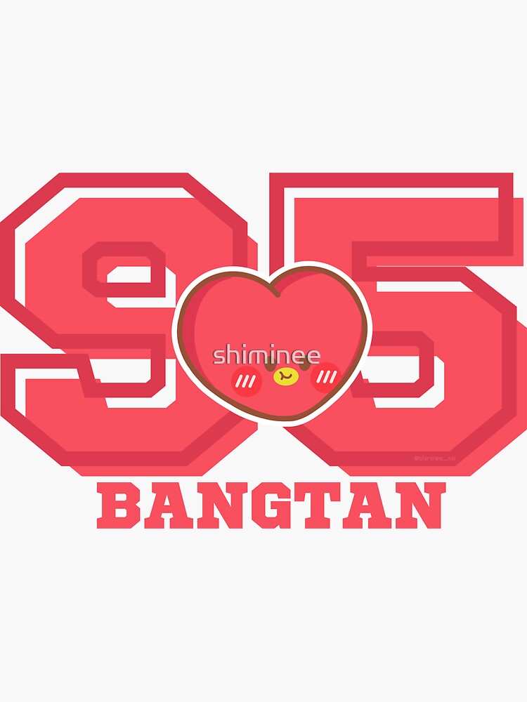 "BTS Baby BT21 Tata Bangtan Jersey -Taehyung bias" Sticker for Sale by ...