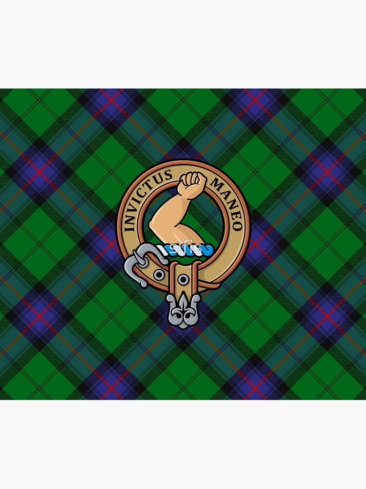 "Clan Armstrong Crest over Tartan" Throw Blanket for Sale by sifis ...