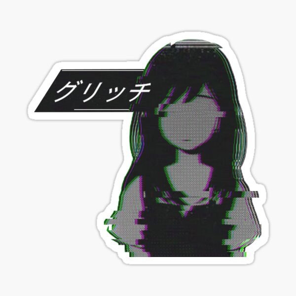 "Glitch" Sticker by FatteDesign | Redbubble