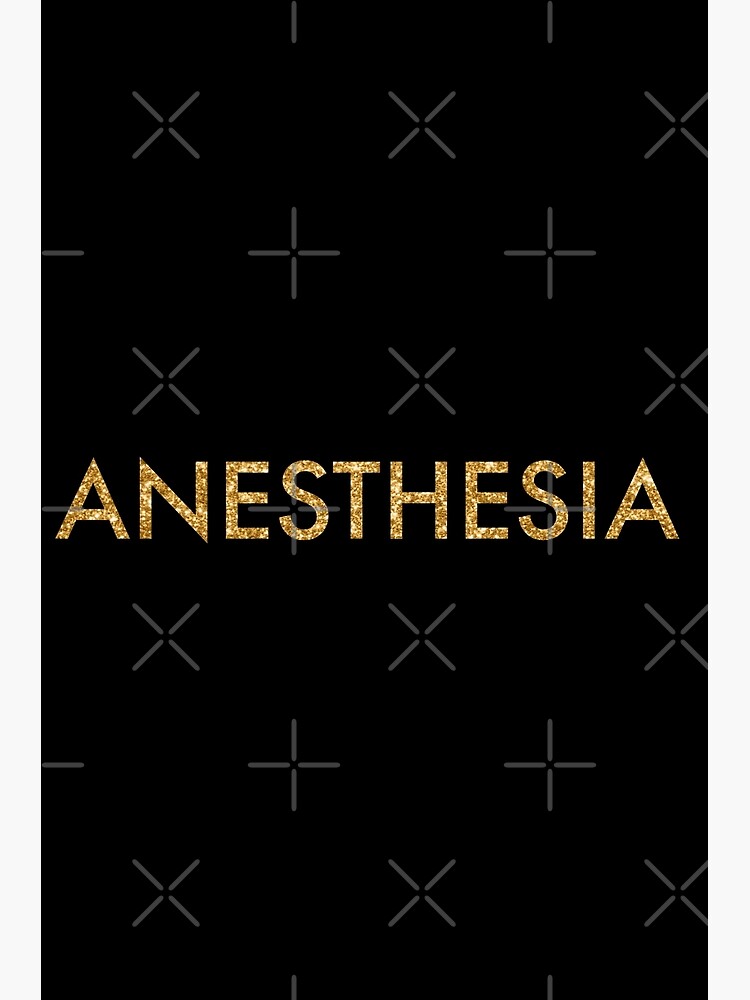 "Anesthesia - glitter anesthesia logo" Poster for Sale by charlielim-87 ...