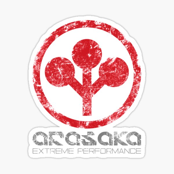 "Distressed Arasaka Corp Logo" Sticker for Sale by MADISONWIESES ...