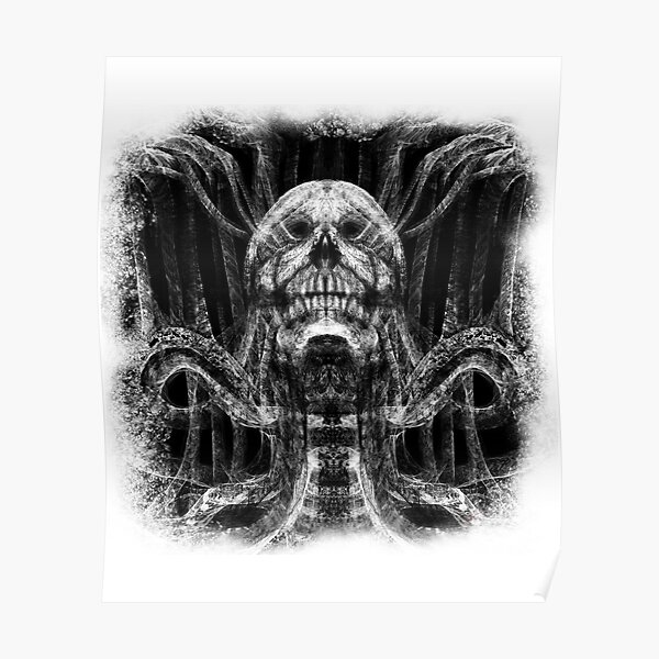 "Obscure Skeleton" Poster for Sale by SilentNoiseArt | Redbubble
