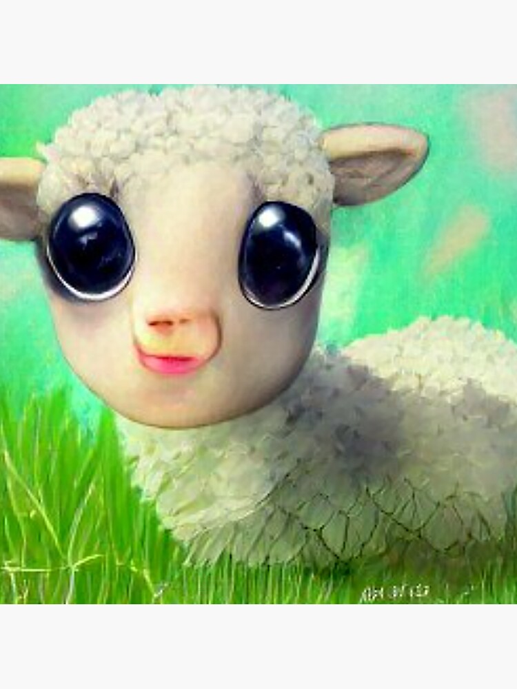 "Friendly Sheep" Sticker for Sale by MrMercurial | Redbubble