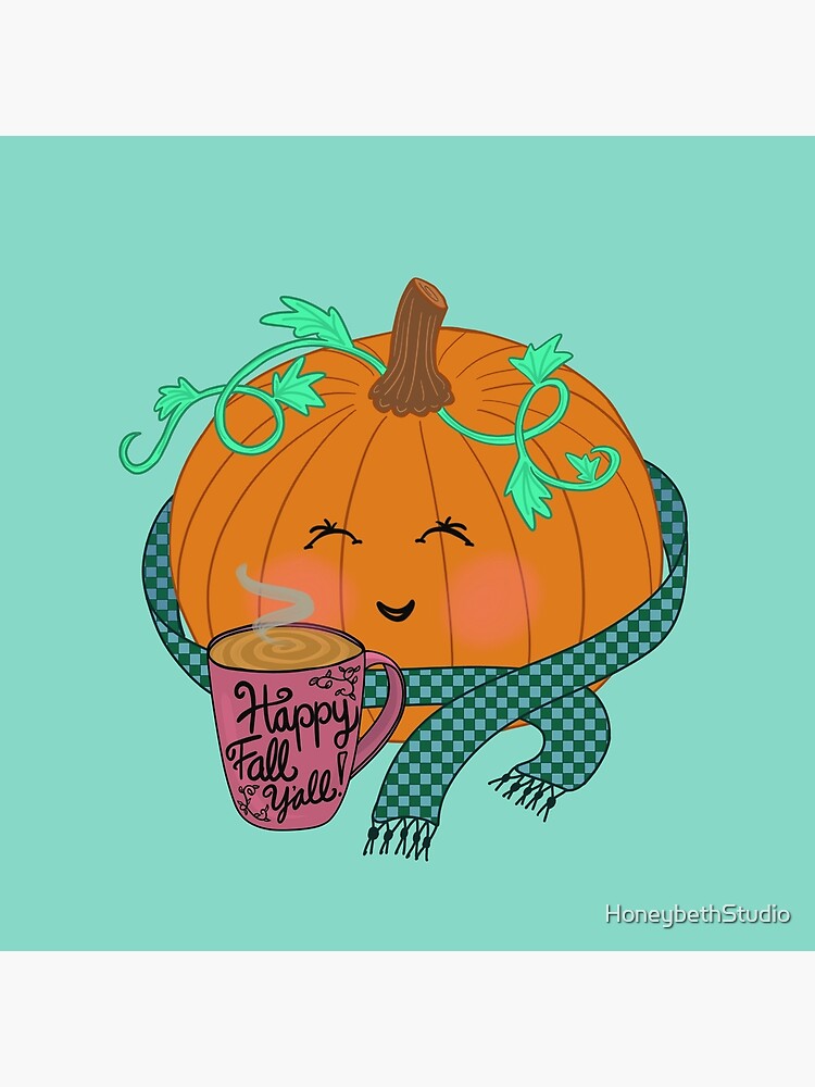 "Cute and Happy Fall Pumpkin " Photographic Print by HoneybethStudio ...