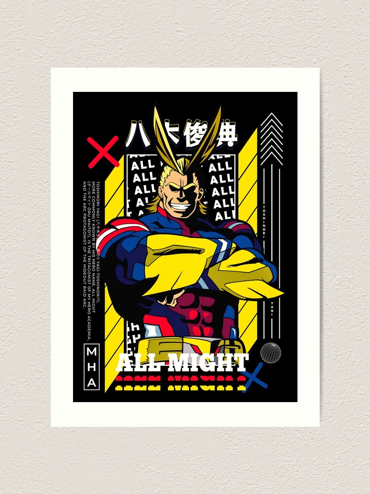 "Plus Ultra - MHA, All Might My Hero Academia " Art Print for Sale by ...