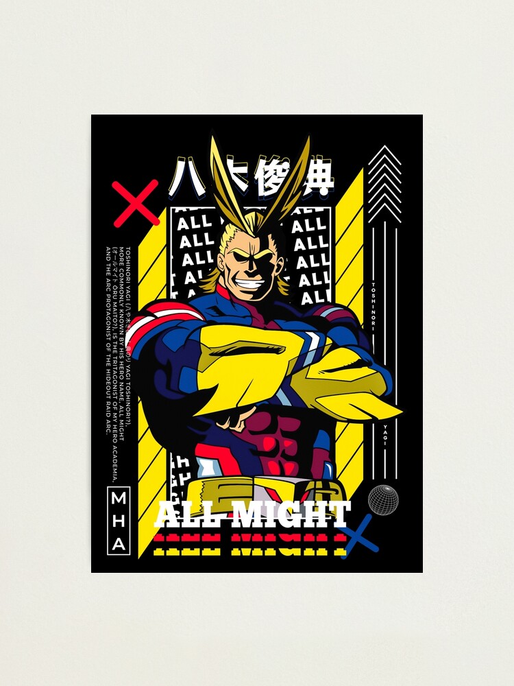 "Plus Ultra - MHA, All Might My Hero Academia " Photographic Print for ...