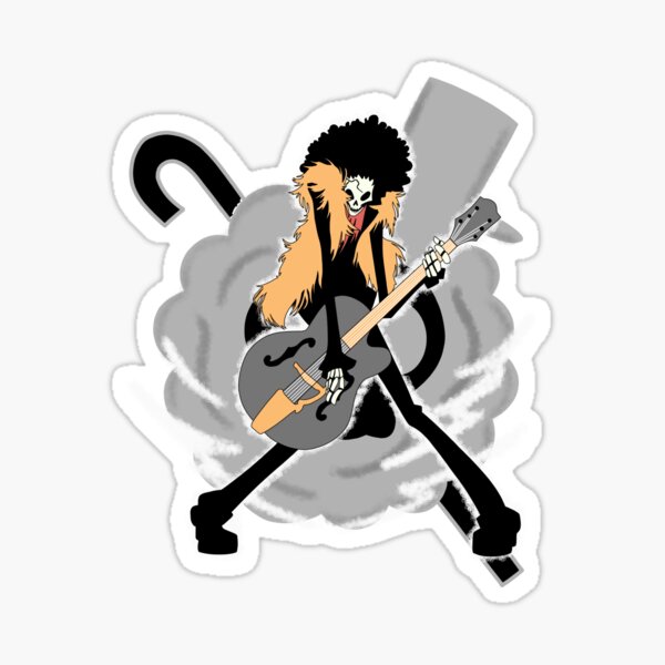 "Brook One Piece" Sticker for Sale by Artsbykk | Redbubble
