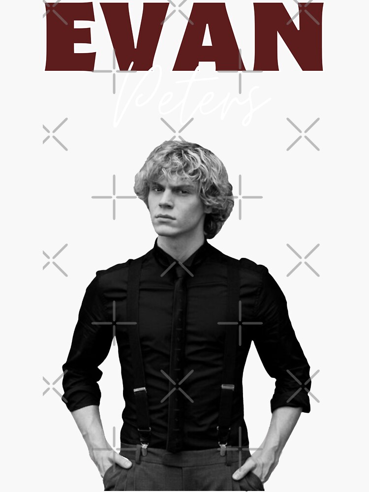 "Evan Peters" Sticker for Sale by NINUCI | Redbubble