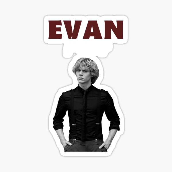 "Evan Peters" Sticker for Sale by NINUCI | Redbubble